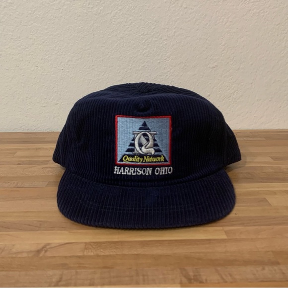 Vintage | Accessories | Vintage Corduroy Snap Back Hat Harrison Ohio ...